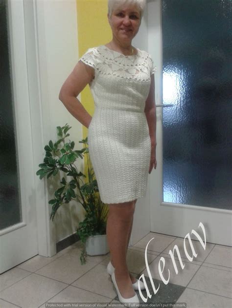 Платье ДУЭТ Женская одежда крючком Схемы и описание Мода для пышных женщин Платья Пышные