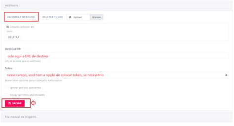 como configurar o aplicativo webhooks integrações and apps e com plus