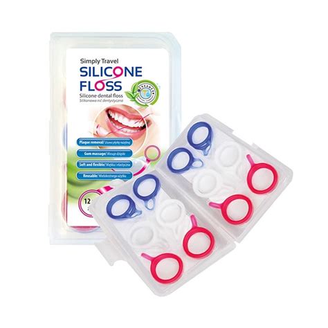 Конец за зъби Simply Travel Silicone Floss Cerkamed Dentstore Bulgaria