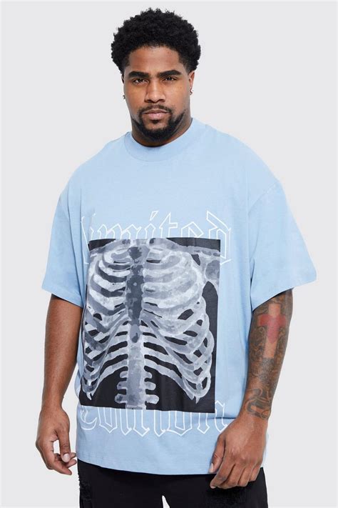 Plus Oversized Extended Neck Ribcage T Shirt Boohoo