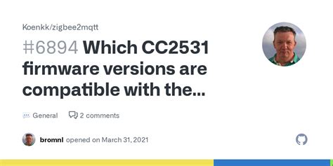 Which Cc2531 Firmware Versions Are Compatible With The Latest Version