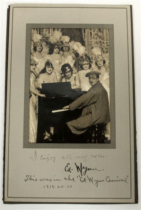 Sold Price Signed Ed Wynn Photograph H 9 L 65 Invalid Date Est