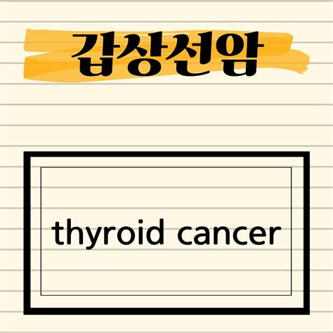 갑상선암 개요 원인 증상 진단 방법 치료 방법