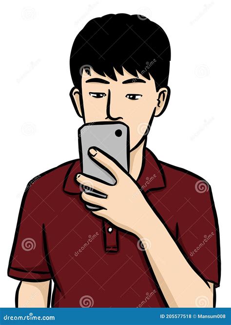 Cartoon Cute Man On White Background Stock Illustration Illustration