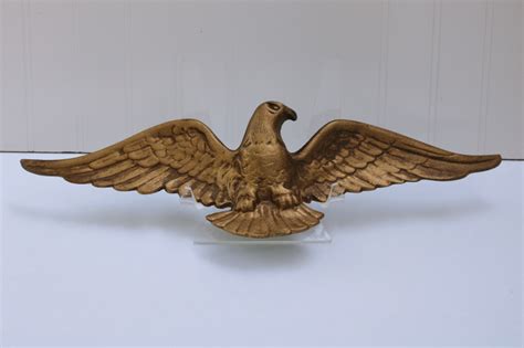 Federal Eagle Vintage Cast Metal Wall Hanging Plaque Bicentennial