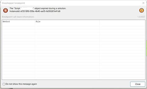 Breakpoint When First Executing My Python Script Scripting McNeel Forum