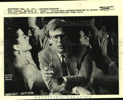 1991 Press Photo Mark Hohnson Producer Of Bugsy Movie In Closeup