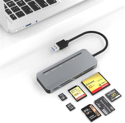 Usb 3 0 Multi Sd Card Reader 7 In 1 Memory Card Adapter Read 5 Cards Simultaneously Supports