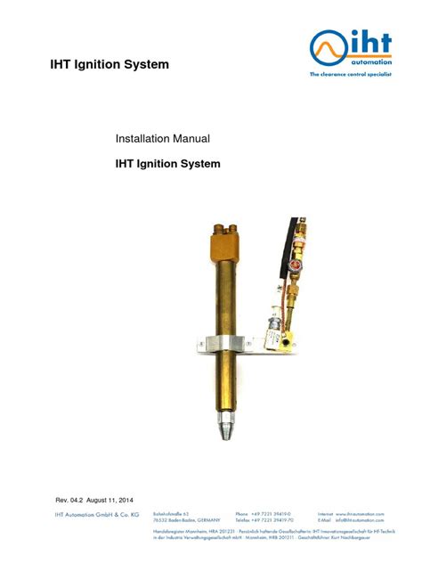 Iht Installation Manual Ignition System E Pdf Ignition System