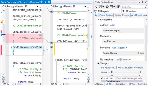 Comparing Different Revisions Of File