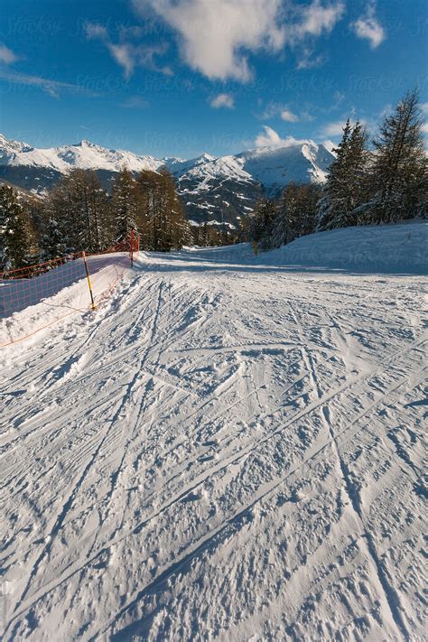 Ski Slope On The Alps By Stocksy Contributor Davide Illini Stocksy