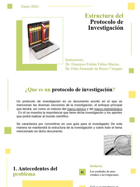Estructura De Protocolo De Investigación Pdf Muestreo Estadísticas