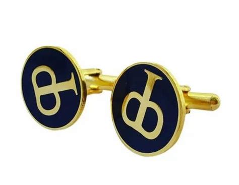 Round 18mm Blue Brass Cufflink At Rs 150pair In Delhi Id 23203362648