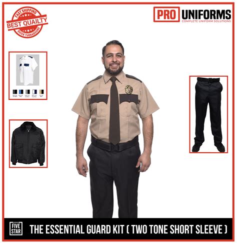 Buy Essential Guard Uniform Kit With Two Tone Short Sleeve