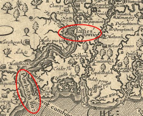 Jamestown Peninsula Map Jamestown Colony History Foundation