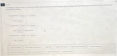 Solved 2 Points To Strategize A Solution Map For A Chegg Com