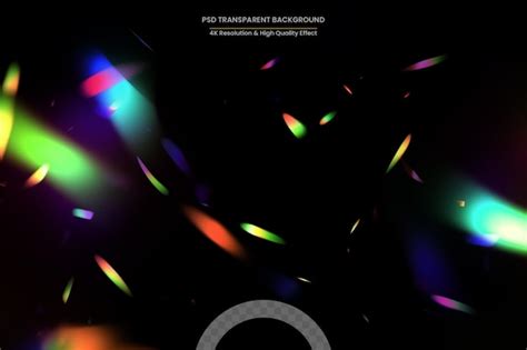 Premium Psd Abstract Prism Light Reflection With Rainbow Flare Background