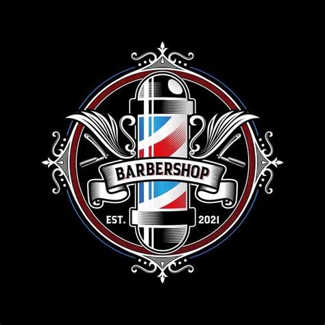 Barber Shop Vintage Logo Design