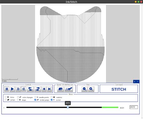 Creating A Patch With Ink Stitch Meowfire Patch Inkscape Ink Stitch