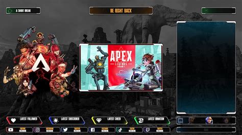 Apex Legends Animated Stream Overlay For Obs Twitch Youtube Kick
