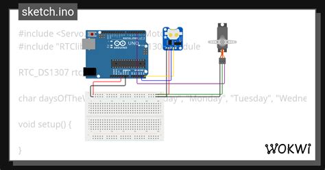 Servo Motor Time And Temperature Controlled Copy Wokwi Esp32 Stm32 Arduino Simulator