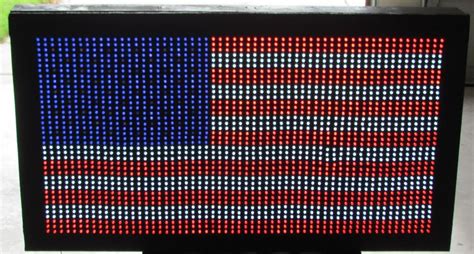 USA Flag Made With Diffused LED Using Arduino Use Arduino For Projects