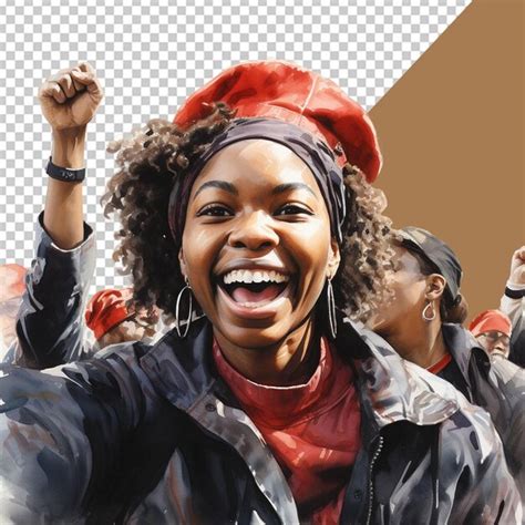 Premium Psd Black History Month Illustration
