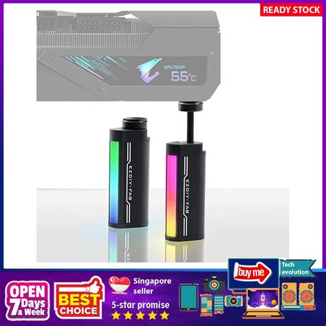 [sgstock] Ezdiy Fab Gpu Support Bracket 5v 3pin Argb Graphics Card Brace Gpu Support Stand