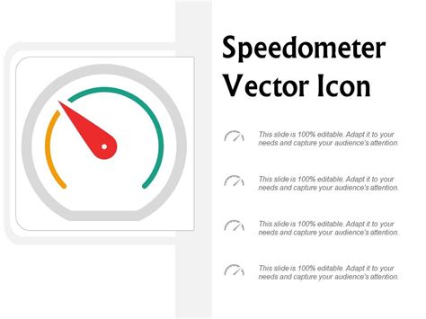 Speedometer Vector Icon Ppt Powerpoint Presentation Gallery Objects