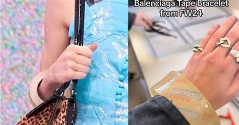 La última pulsera de Balenciaga parece un rollo de cinta adhesiva