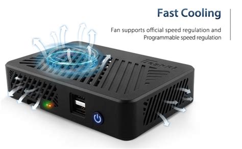 Deskpi Lite Raspberry Pi 4 Case With Power Button Heatsink With Pwm F