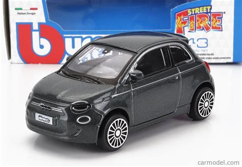 Burago Bu Scale Fiat E Full Electric Grey Met