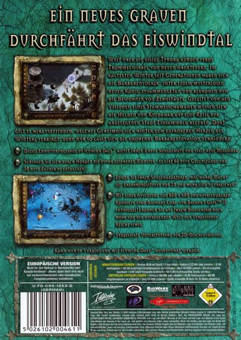 Icewind Dale Heart Of Winter 2001 Windows Box Cover Art Mobygames