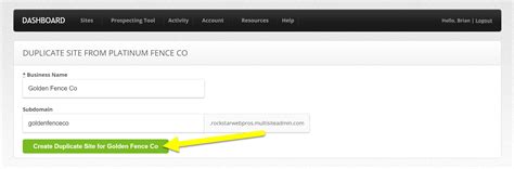 how do i duplicate a site siteswan support