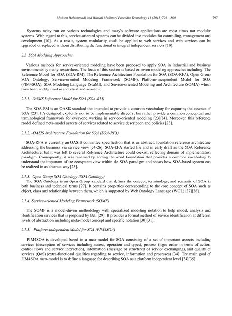 A Review Of Soa Modeling Approaches For Enterprise Information Systems