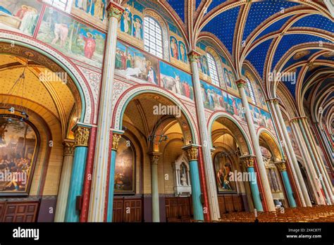 The Church of Saint Germain des Prés located in the Saint Germain des Prés quarter of Paris