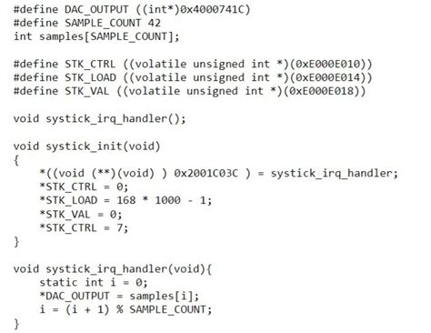 Systick Timer Interrupt Funktion Programmeringc Pluggakuten
