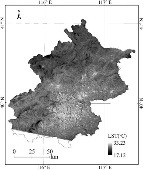 The Spatial Distribution Of Various Lst Download Scientific Diagram