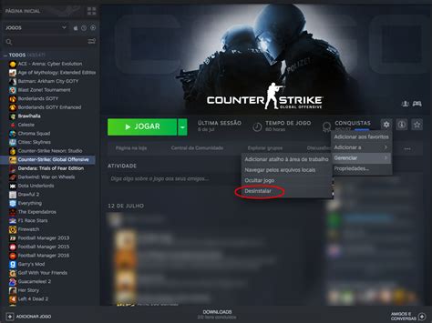 Como Remover Ou Reinstalar Jogos No Steam Canaltech