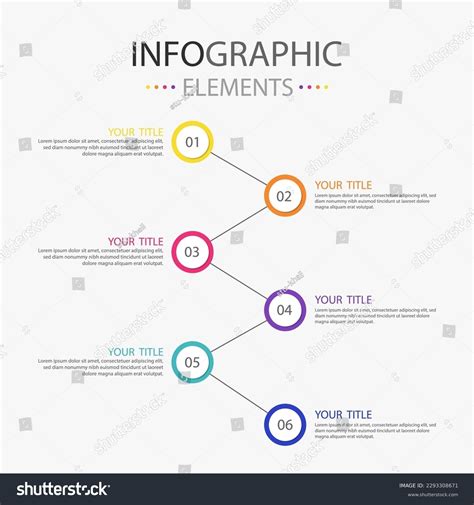 Modern Text Box Infographics Elements Flowchart Stock Vector Royalty Free 2293308671