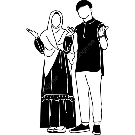이드 알피트르의 커플 두 이드 Eid 무바라크 Png 일러스트 및 벡터 에 대한 무료 다운로드 Pngtree
