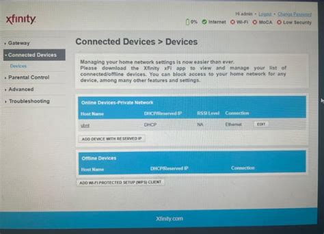 ‎devices Listed On My Gateway Wifi Do Not Match Devices In My Xfinity