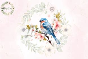 Spring Bird Watercolor Clipart Graphic By Nastine Creative Fabrica