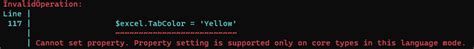 Set Tabcolor In Constrained Language Mode Issue Dfinke