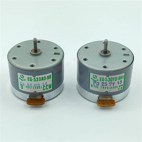 mabuchi eg 530ad 9b eg 530yd 9bh motor dc 9v ccw capstan tape deck