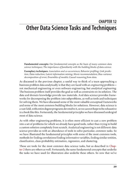 Data Science For Business What You Need To Know About Data Mining And Data Analytic Thinking