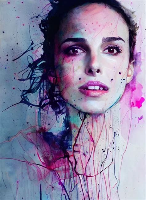 Nathalie Portman Full Body By Agnes Cecile Pastel Stable Diffusion
