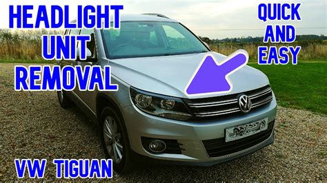 VW Tiguan 2008 2017 Headlight Removal How To Remove The Headlight Unit