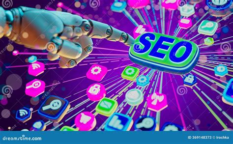 Robotic Hand Gently Holds Glowing Neon Brain In Dark Blue Background Futuristic Concept Of