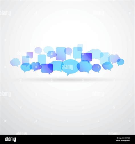 Speech Bubble Network Background Stock Vector Image And Art Alamy